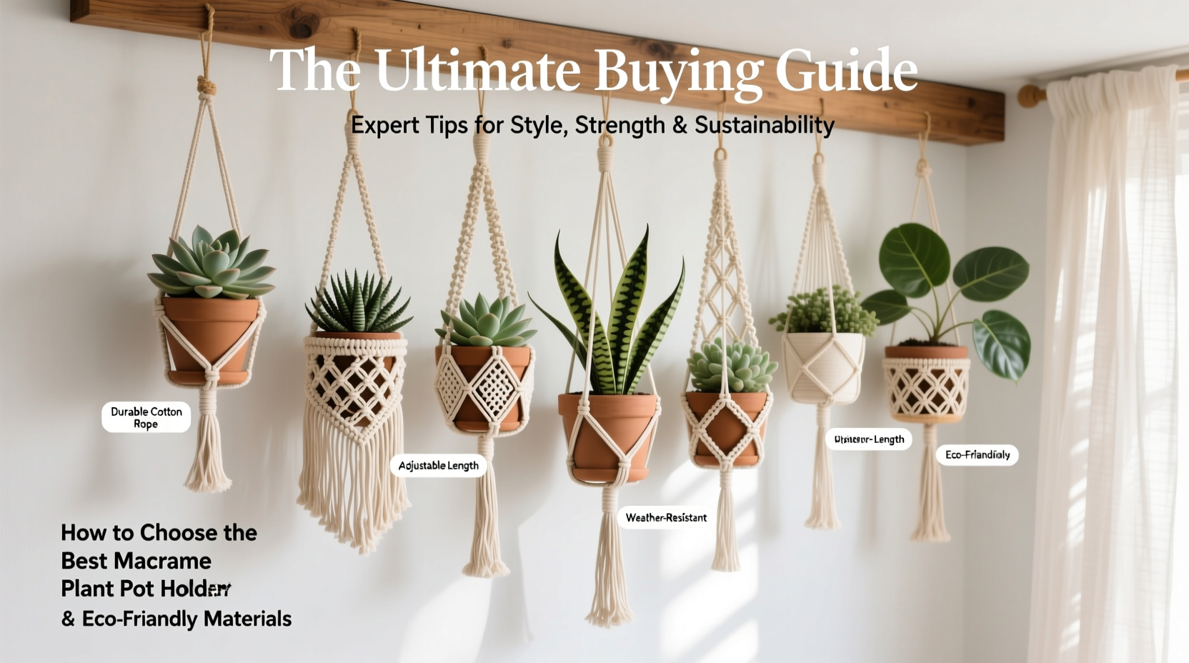 How to Choose the Best Macrame Plant Pot Holder: A Complete Buying Guide