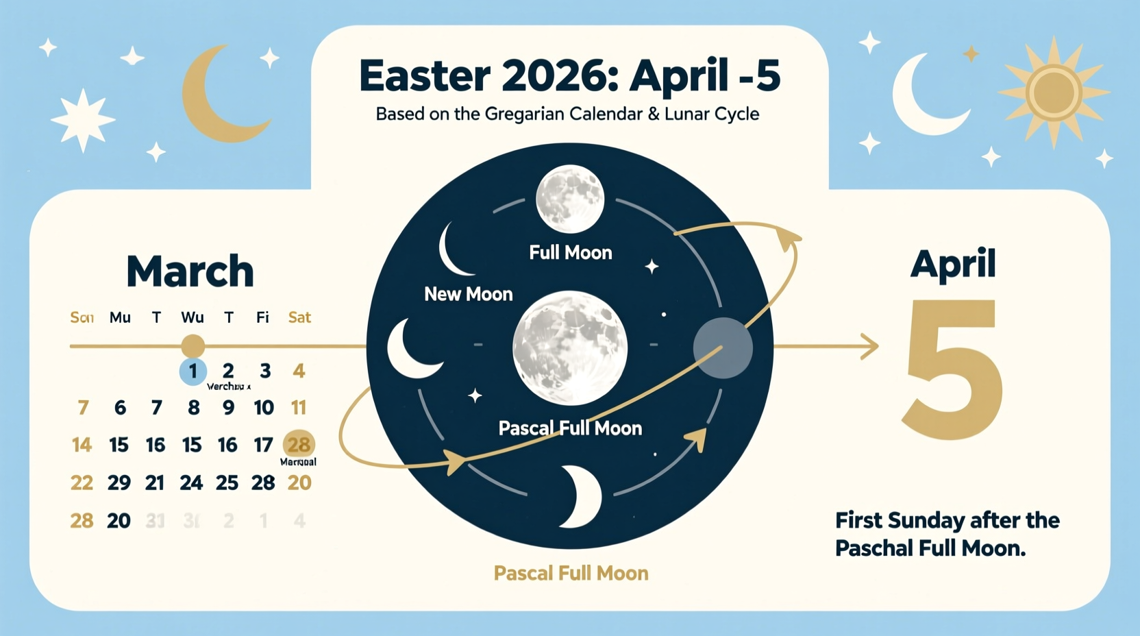 Why Easter Is on April 5, 2026 in the USA