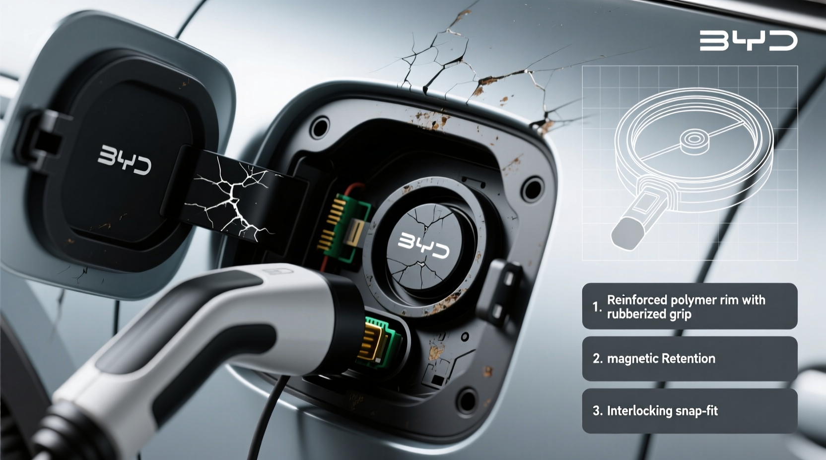 BYD EV Charging Port Covers: Durability Issues Confirmed & Solutions