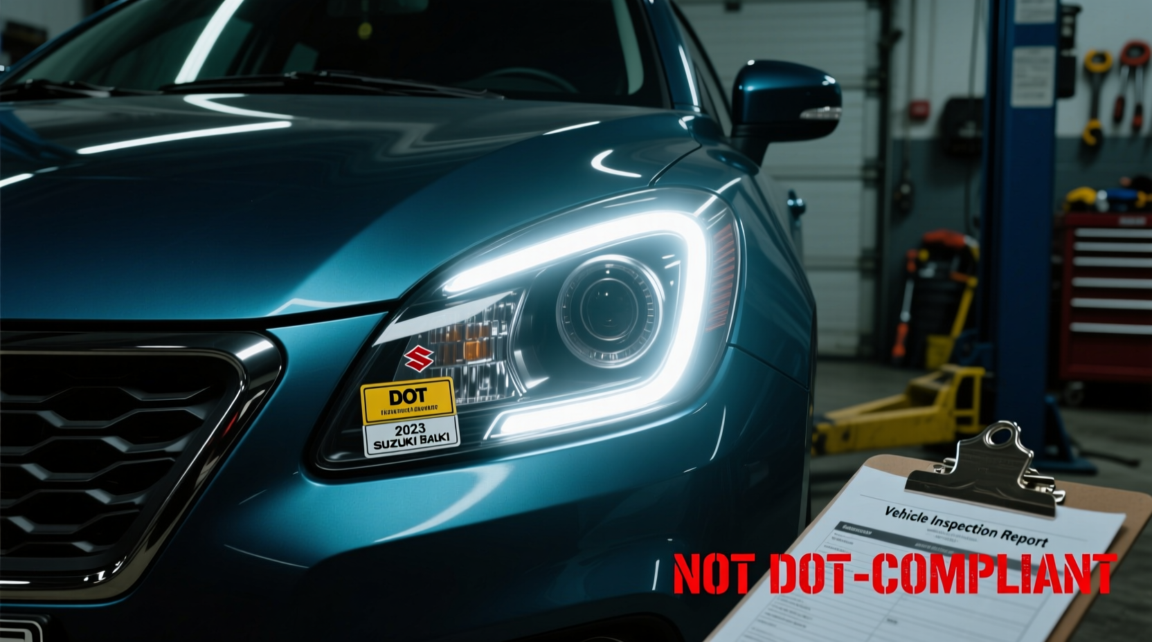 Baleno LED Headlights Are Not DOT-Compliant