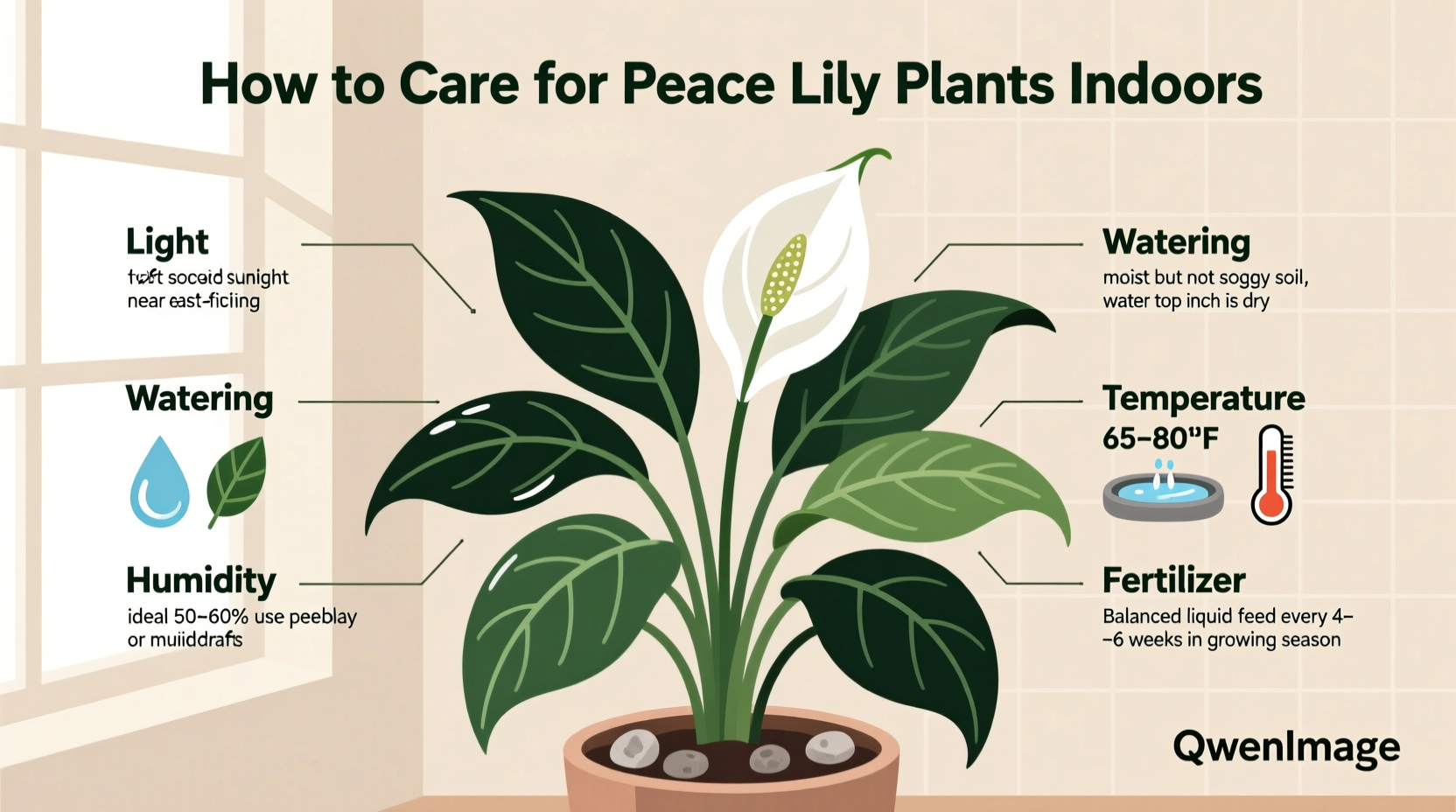 How to Care for Peace Lily Plant Indoors