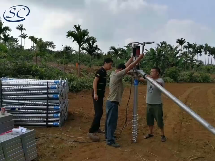 High Efficiency Electric Hand Pile Driver SC-E30 for Screw Pile