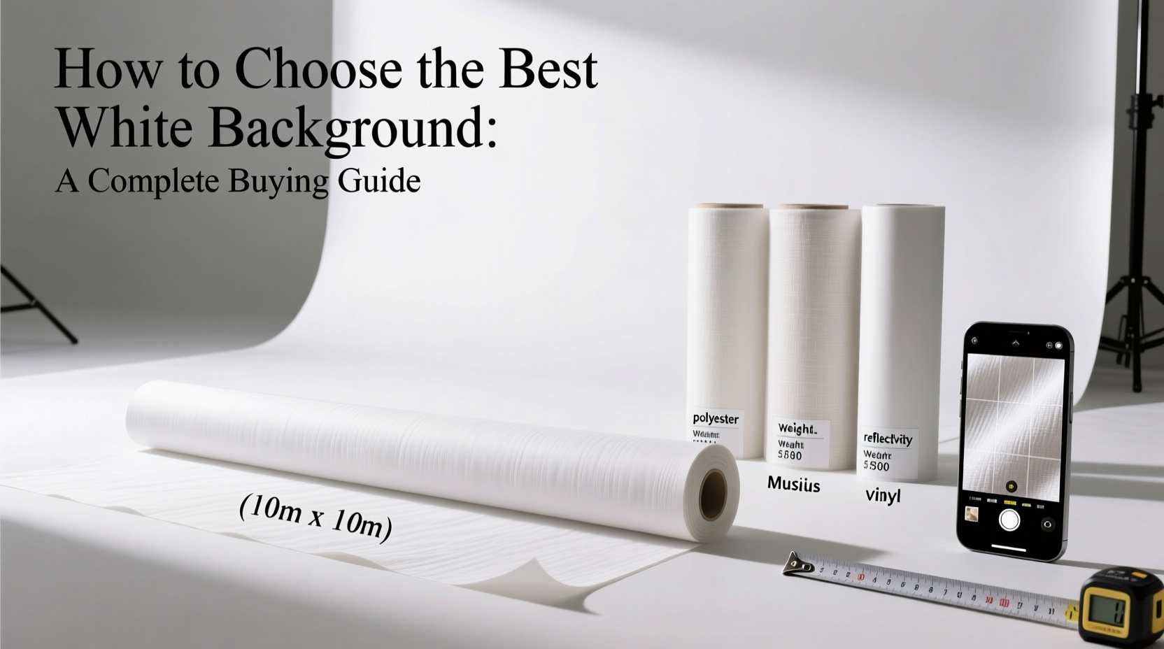 How to Choose the Best White Background for Photography & Videography