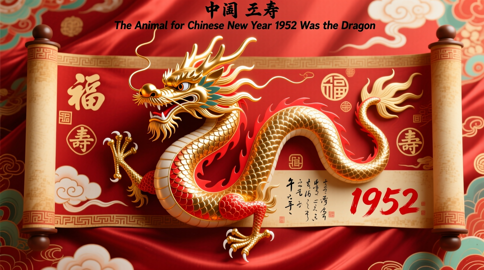 The Animal for Chinese New Year 1952 Was the Dragon