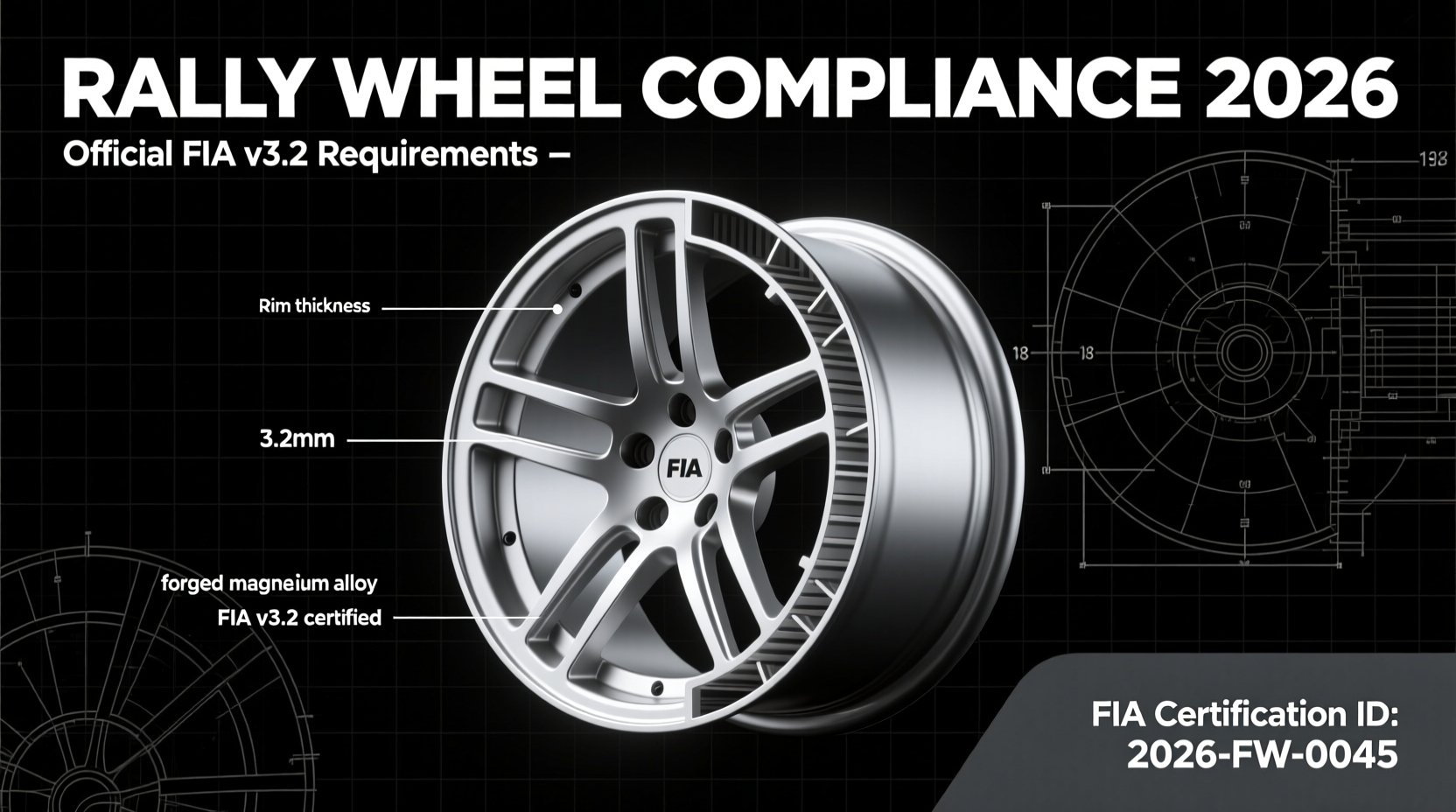 Rally Wheel Compliance 2026: Official FIA v3.2 Requirements