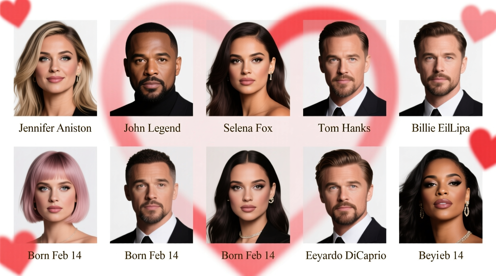 Famous People Born on Valentine's Day: Celebrities and Icons