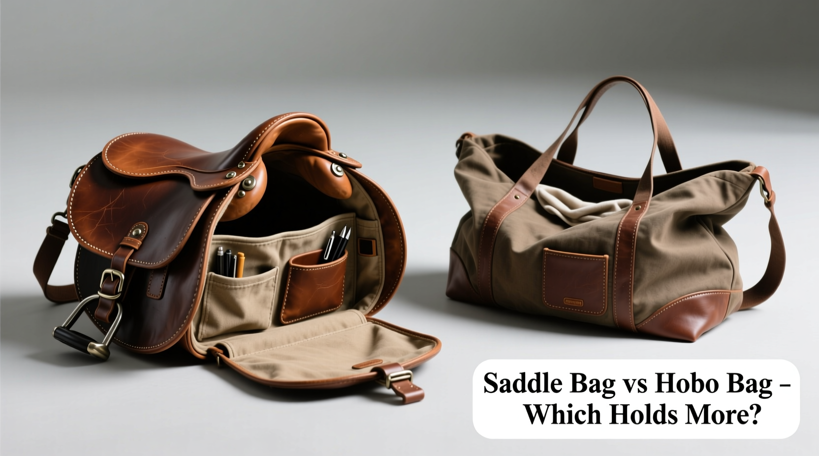 Leather Saddle Bag Vs Hobo Bag Which One Actually Holds More Stuff