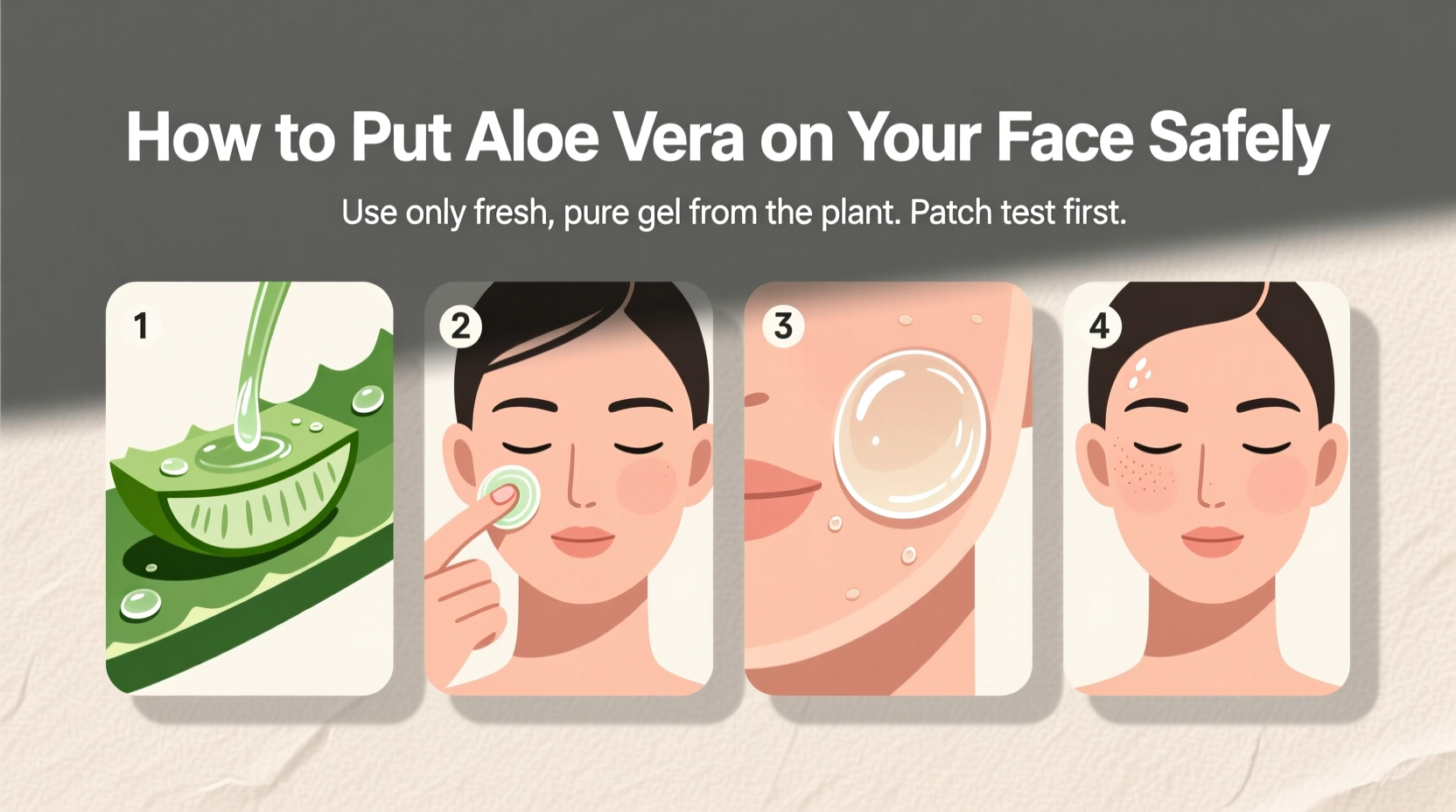 How to Put Aloe Vera on Your Face Safely
