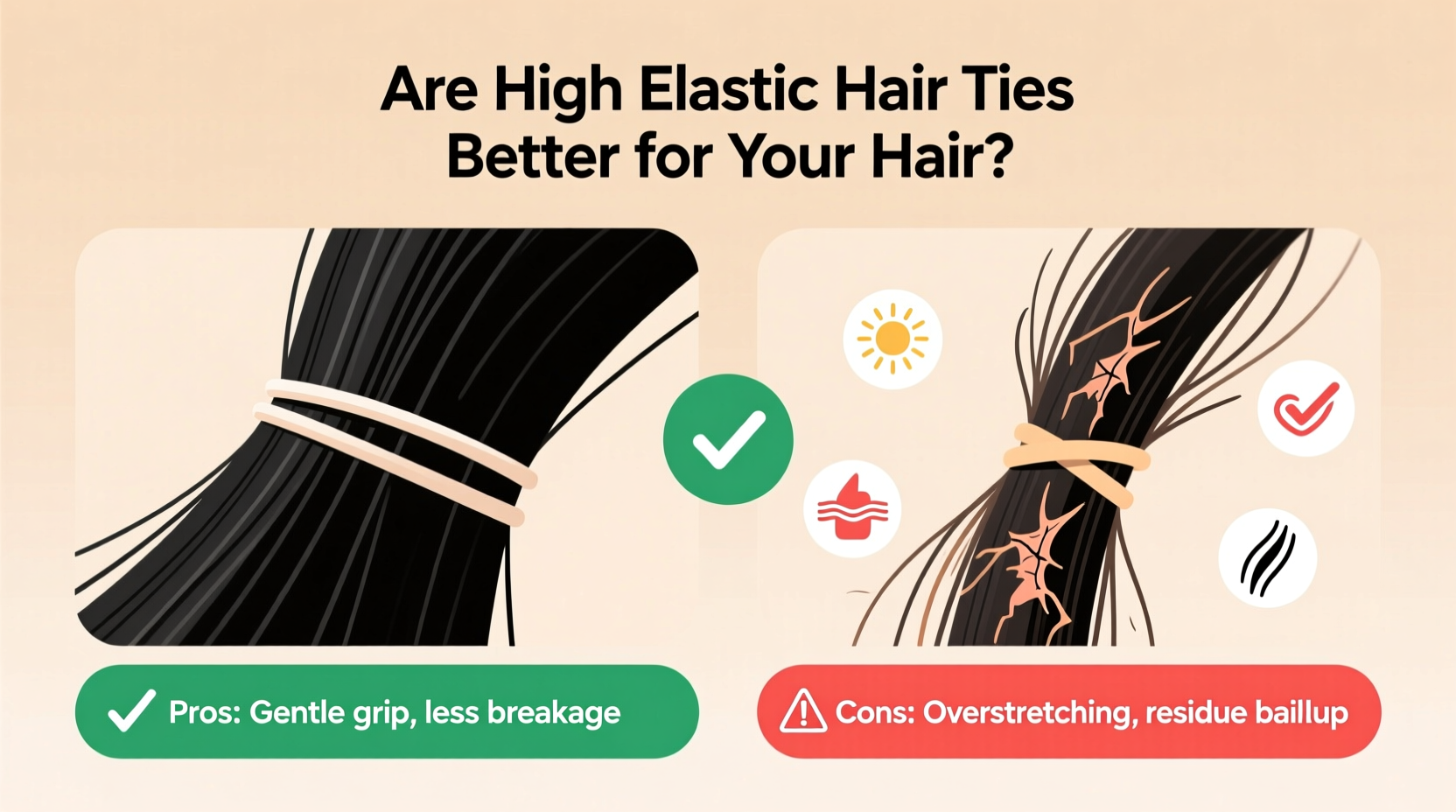 High Elastic Hair Ties Are They Actually Better For Your Hair Or Just A Fad