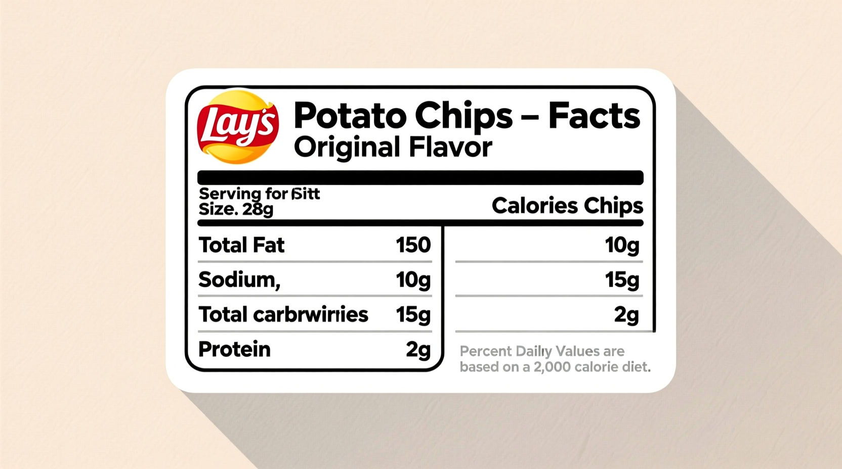 Potato Chips Nutrition Facts: Calorie & Sodium Reality Check