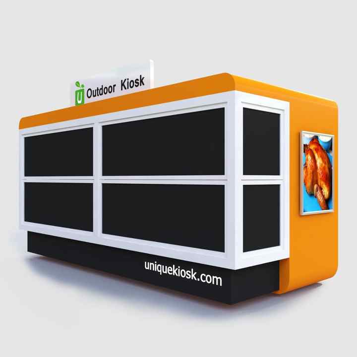 Mobile Food Stand Kiosk Design - Modern Eco-Friendly Coffee & Ice Cream ...