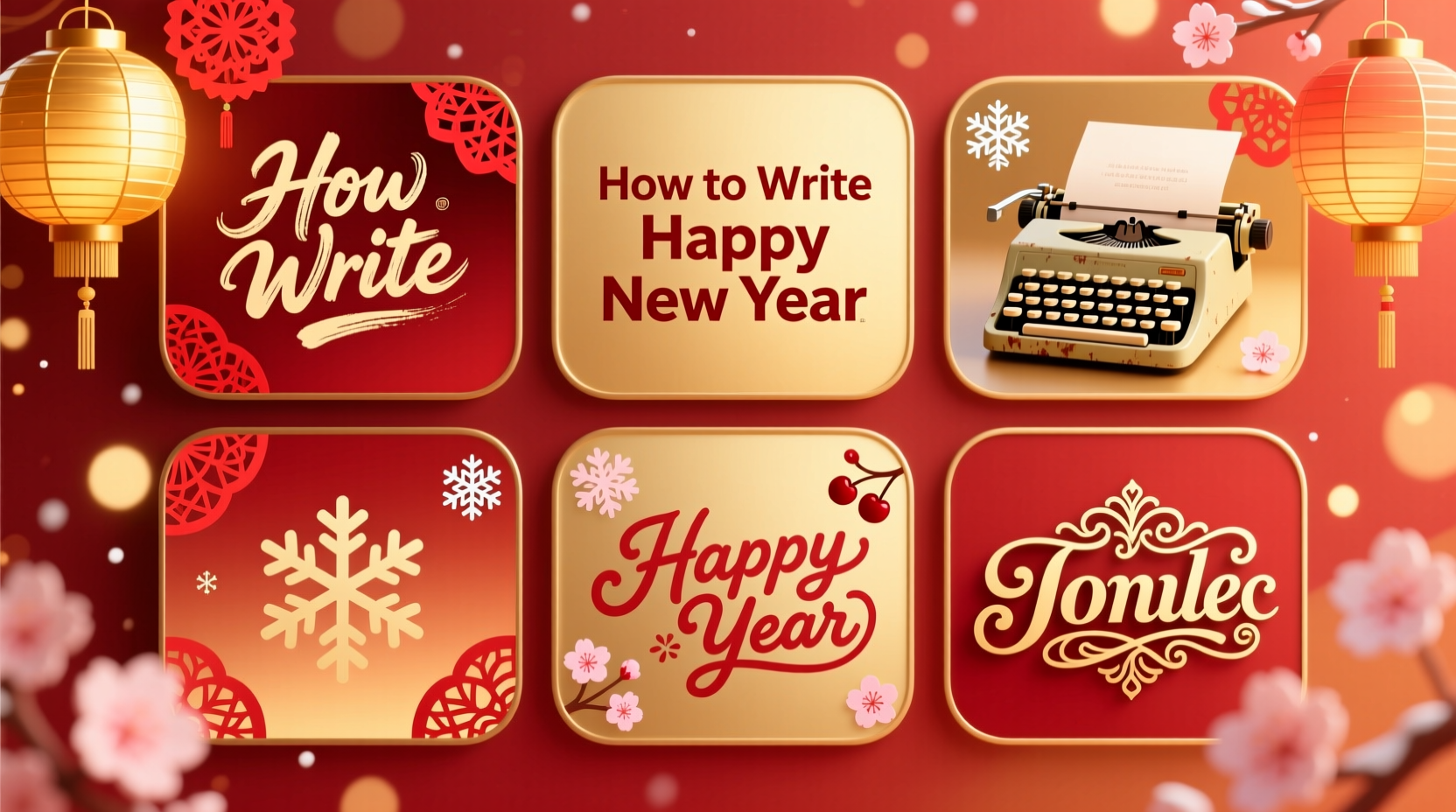 How to Write Happy New Year in Chinese Mandarin