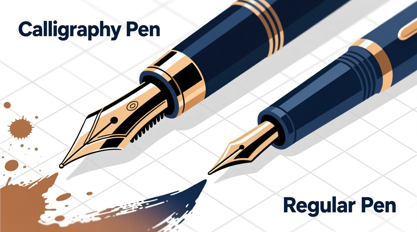 Calligraphy Fountain Pen Vs Regular Fountain Pen What Makes Them So ...