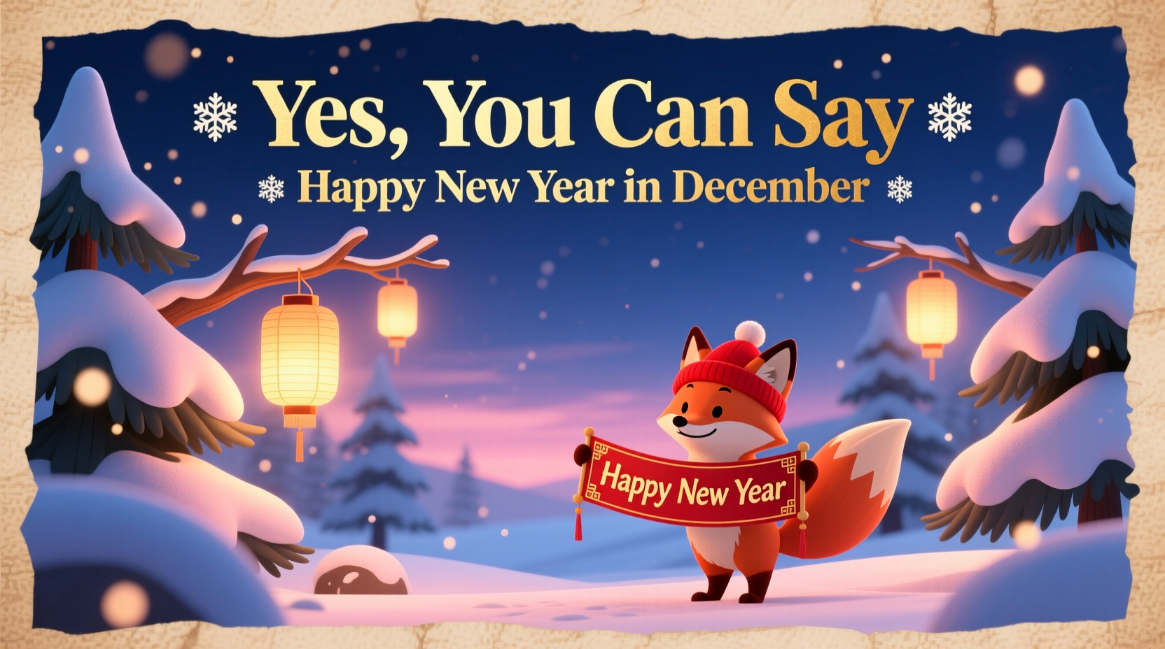Yes, You Can Say Happy New Year in December