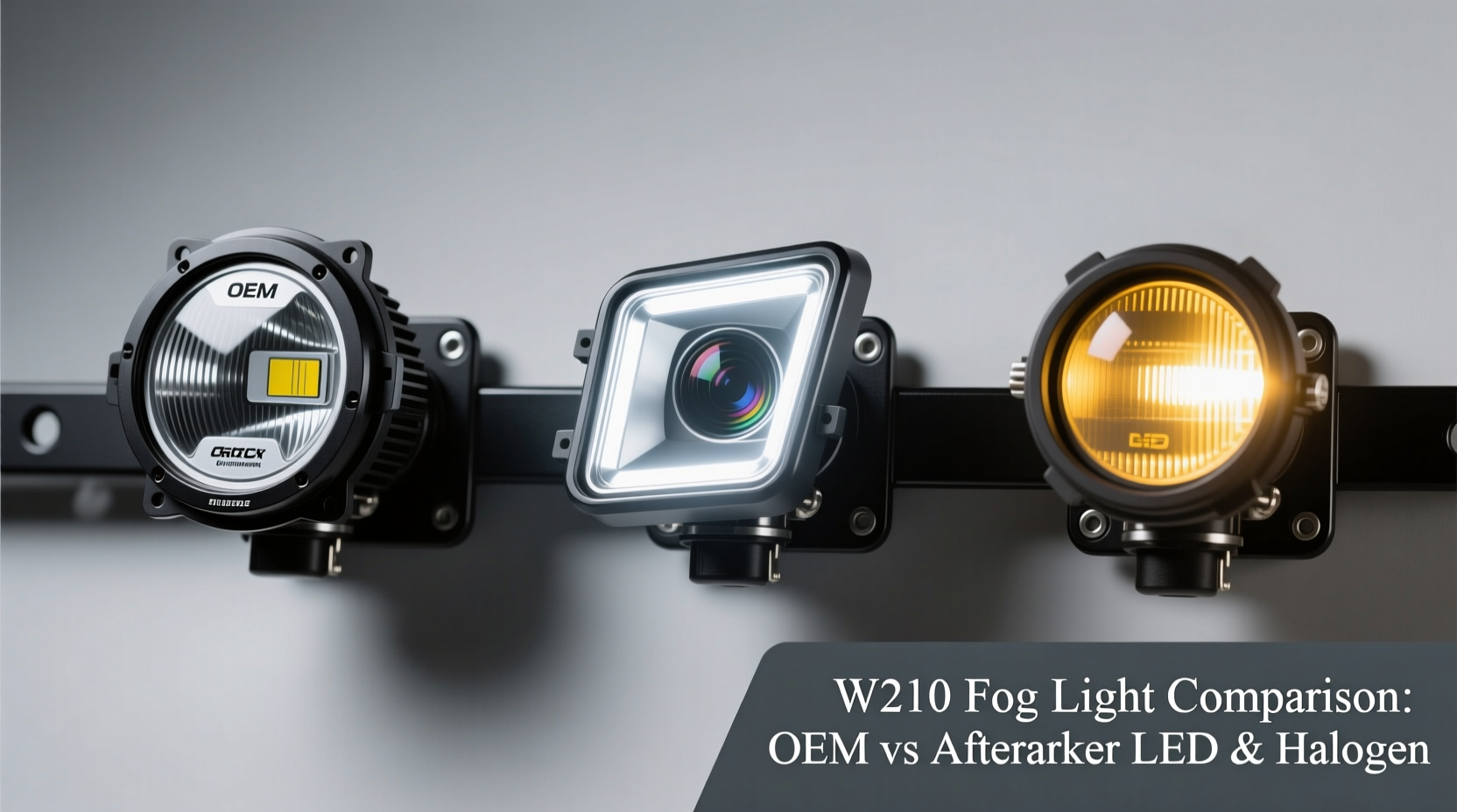 W210 Fog Light Comparison: OEM vs. Aftermarket LED & Halogen