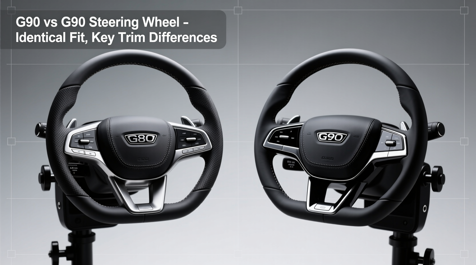 G80 vs G90 Steering Wheel: Identical Fit, Key Trim Differences
