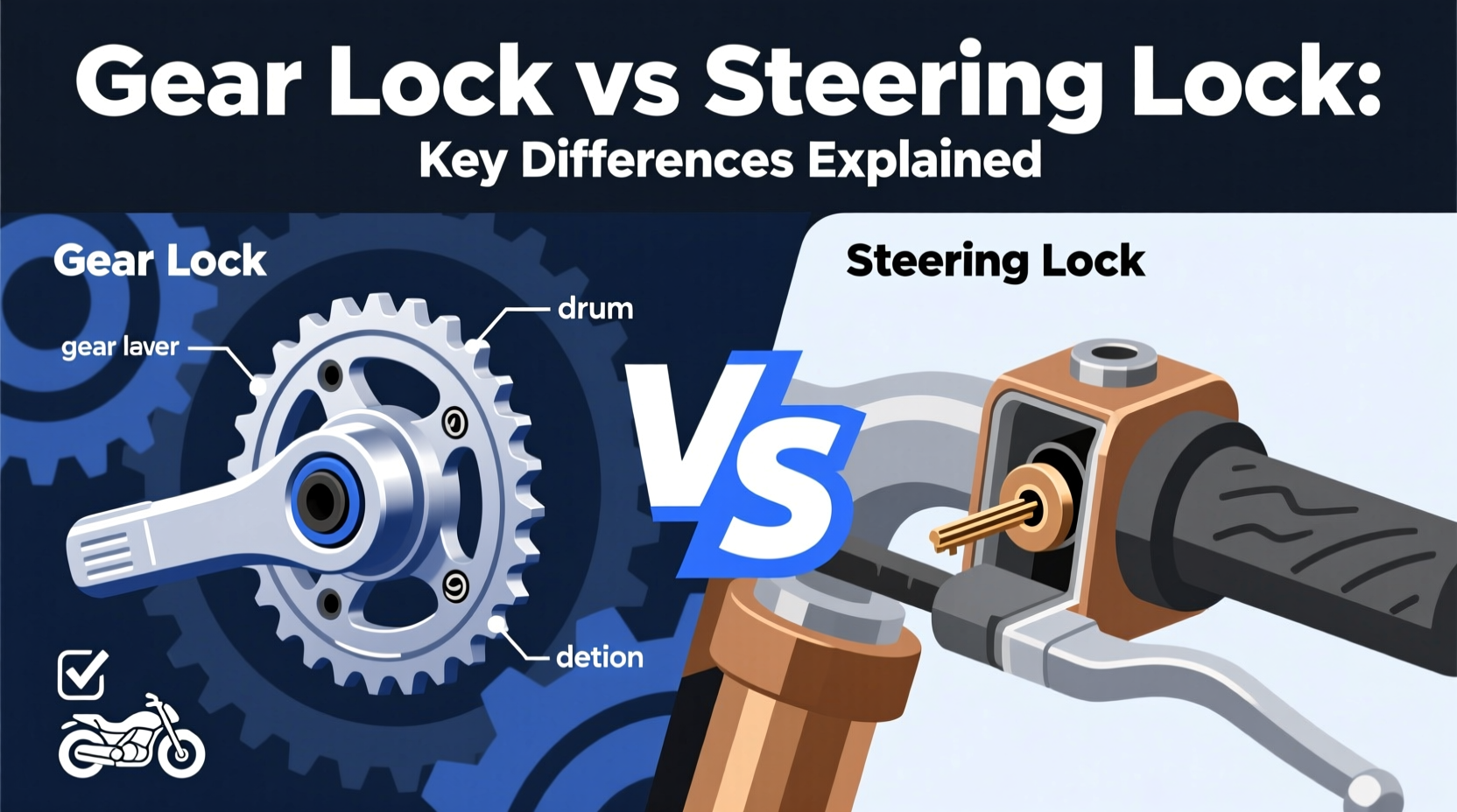Gear Lock vs Steering Lock: Key Differences Explained