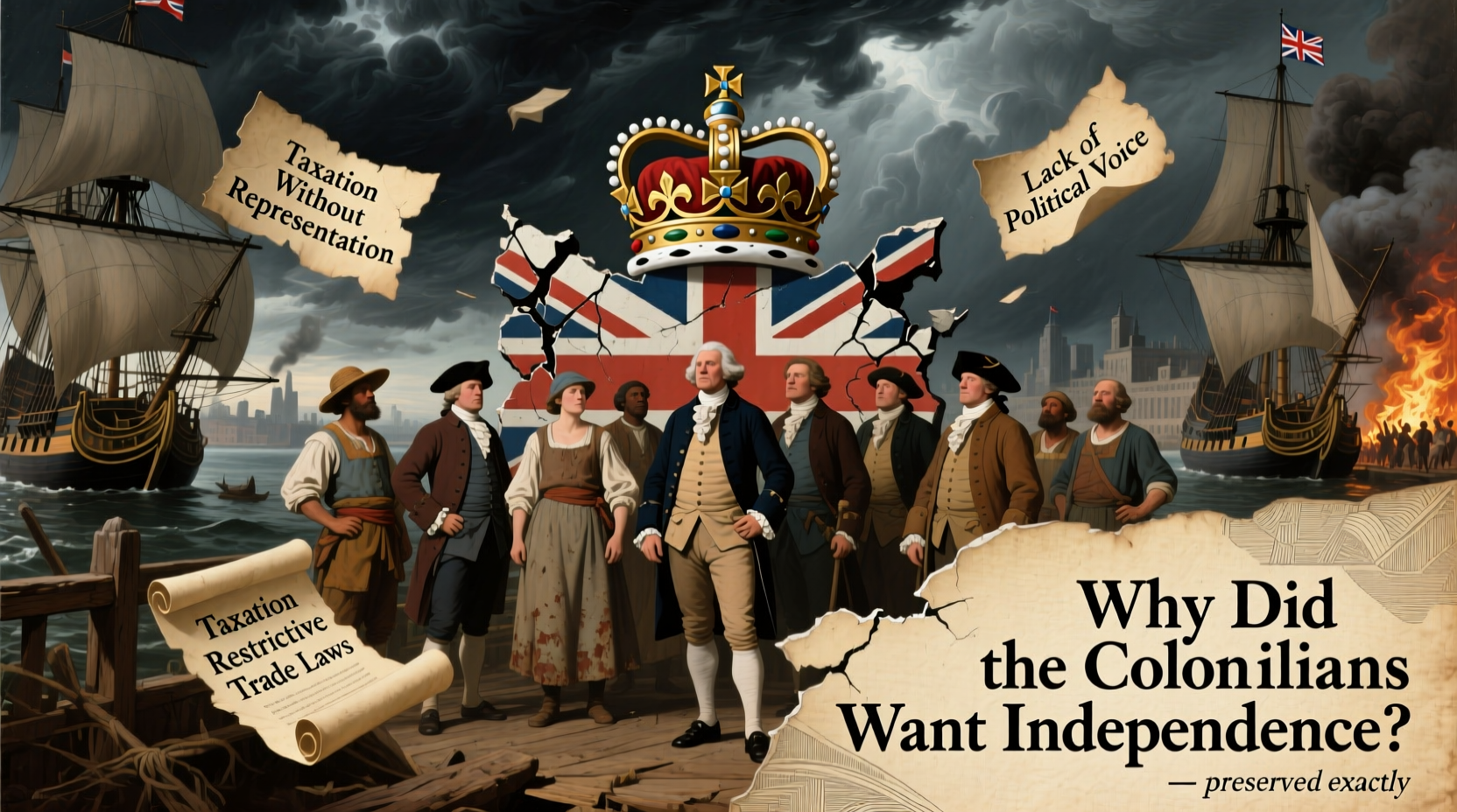 Why Did Colonists Want Independence Key Reasons History