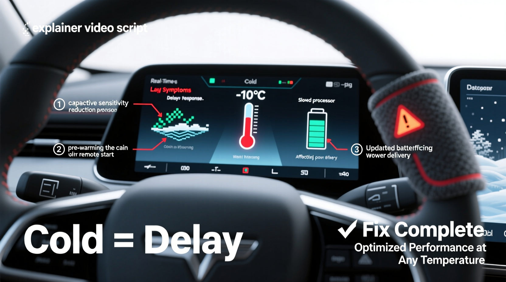 Why Steering Wheel Displays Lag in Cold Weather (and How to Fix It)