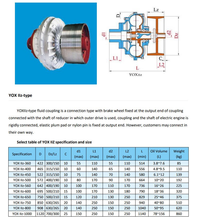YOX Hydraulic fluid shaft coupling | hrc couplings