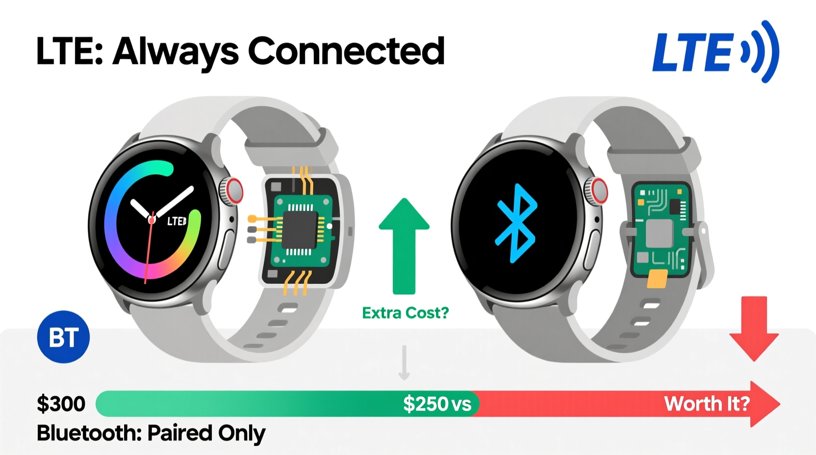 Difference Between Lte And Bluetooth Watch