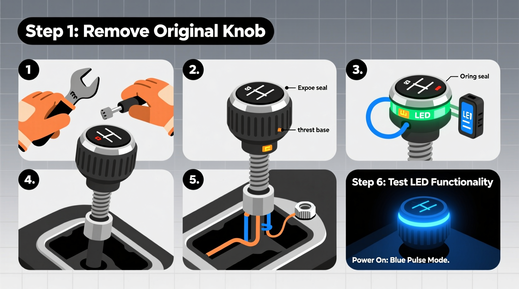 How to DIY Install an LED Shift Knob: Step-by-Step Guide