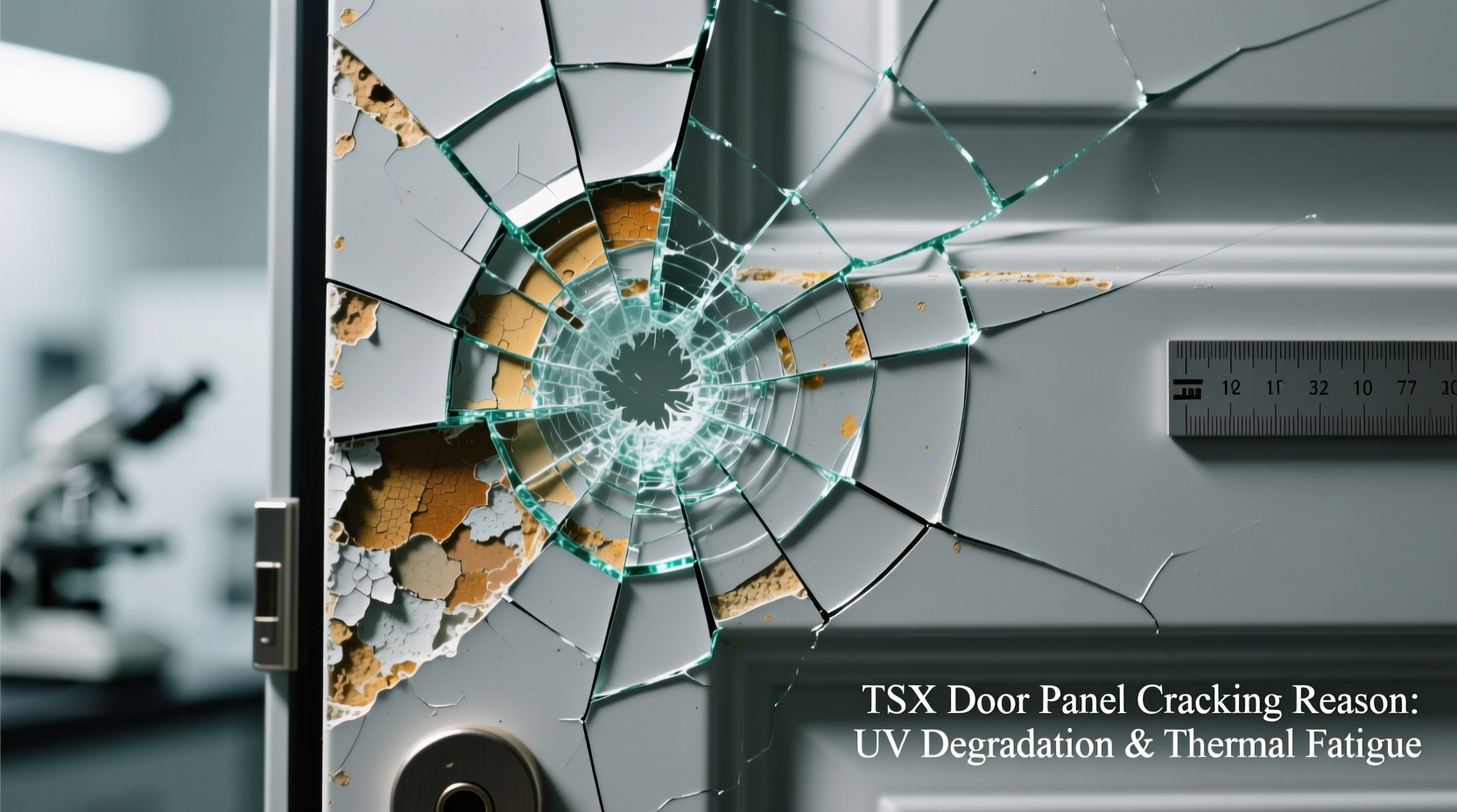 TSX Door Panel Cracking Reason: UV Degradation & Thermal Fatigue