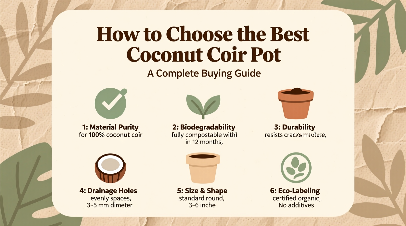 How to Choose the Best Coconut Coir Pot: A Complete Buying Guide