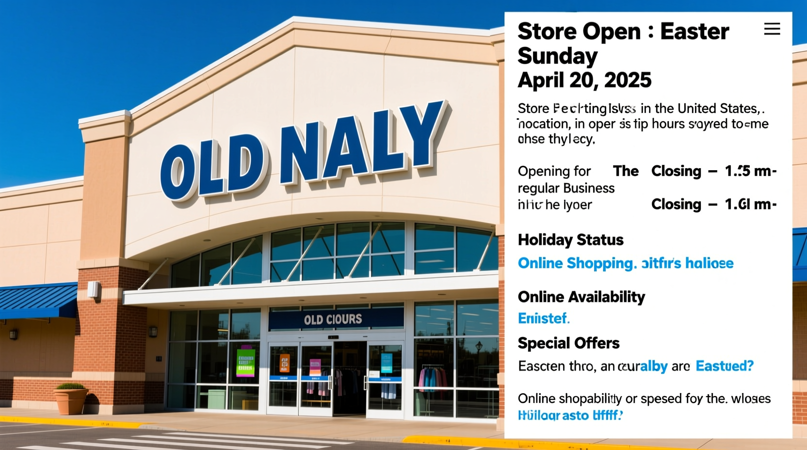 Is Old Navy Open On Easter 2023