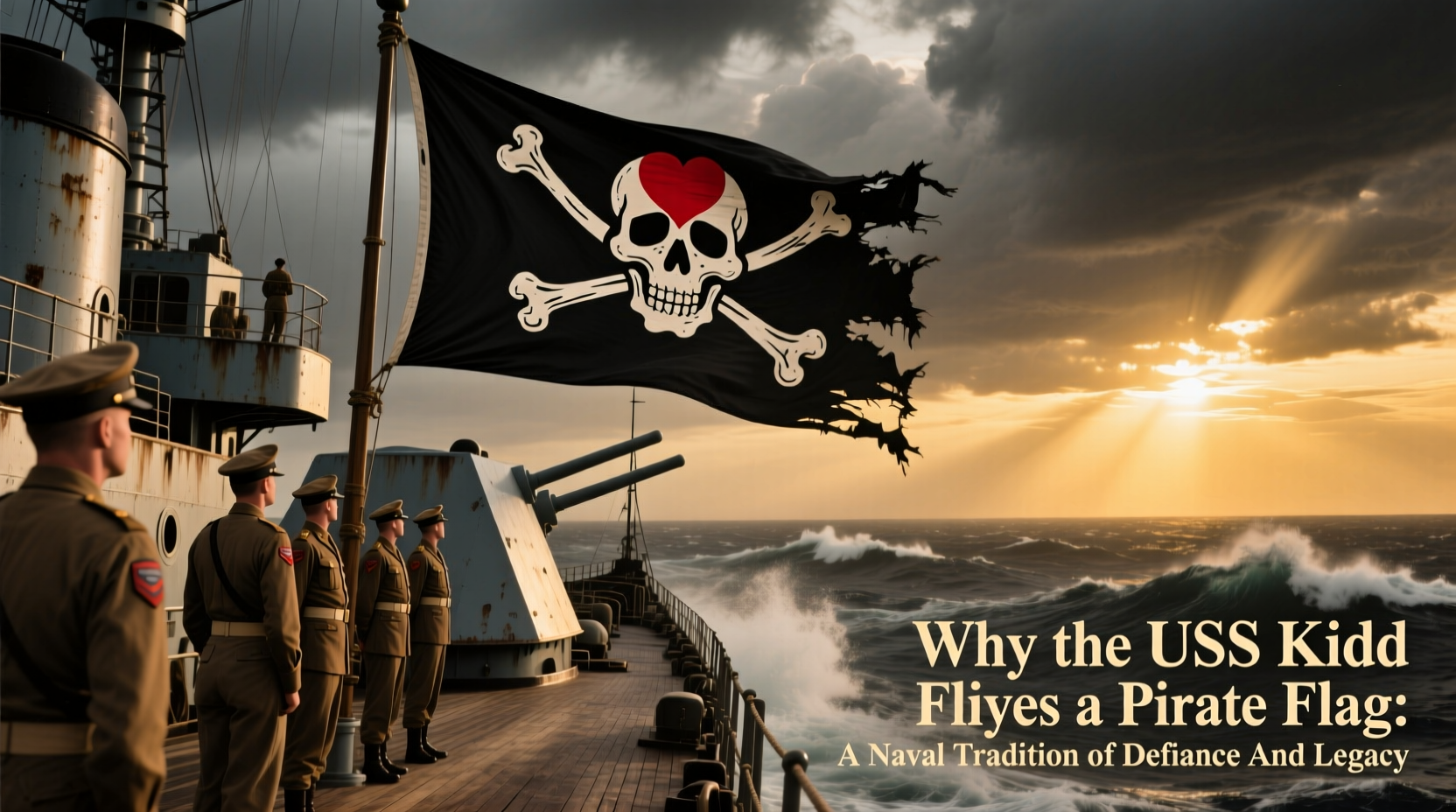 Why The Uss Kidd Flies A Pirate Flag History Tradition