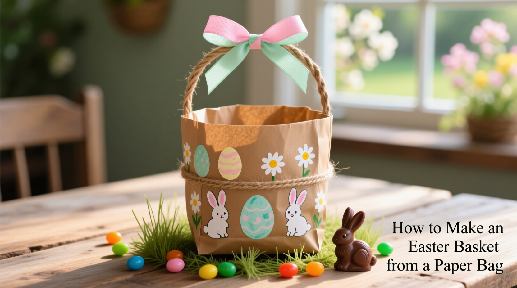 How to Make an Easter Basket from a Paper Bag