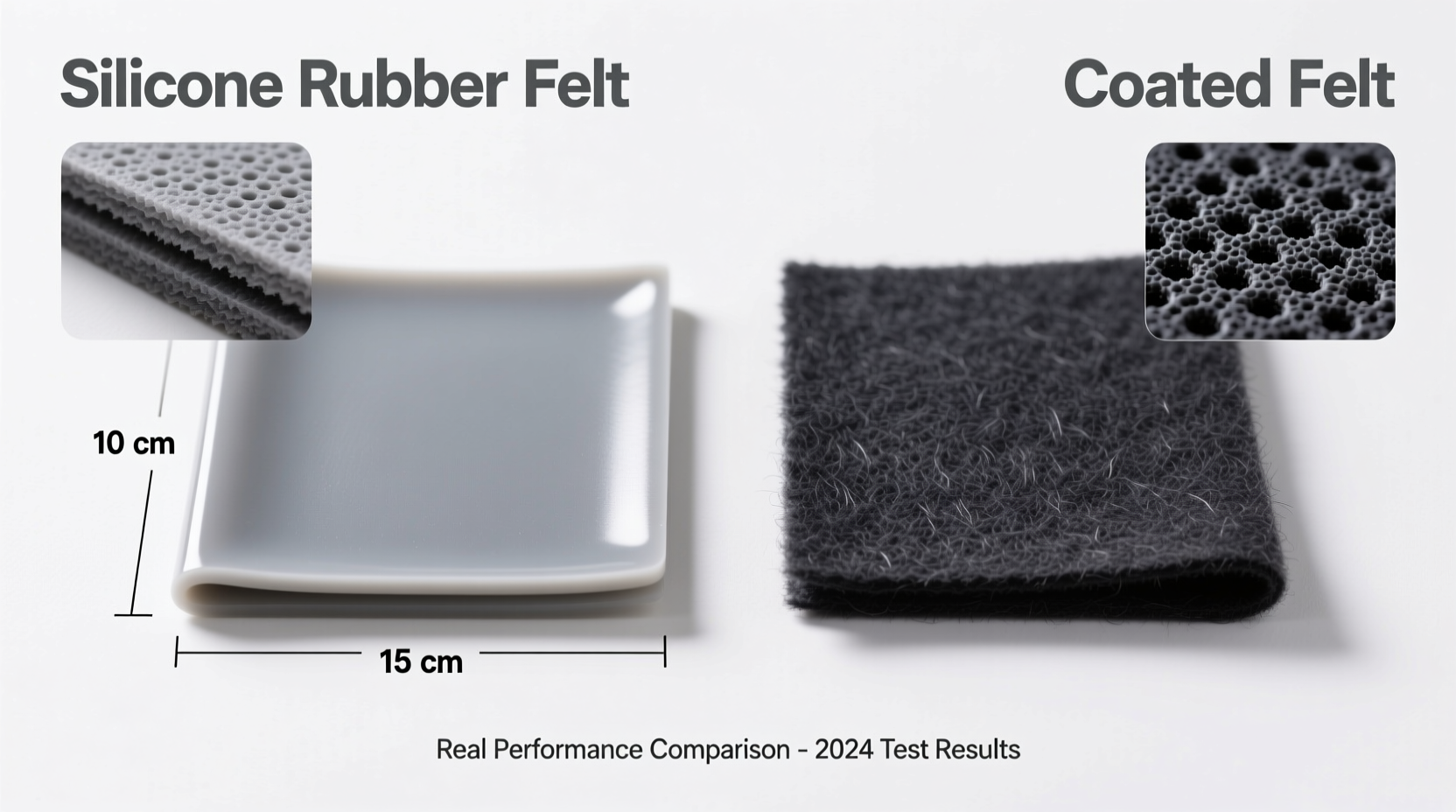 Silicone Rubber Felt vs. Coated Felt: Real Performance Comparison