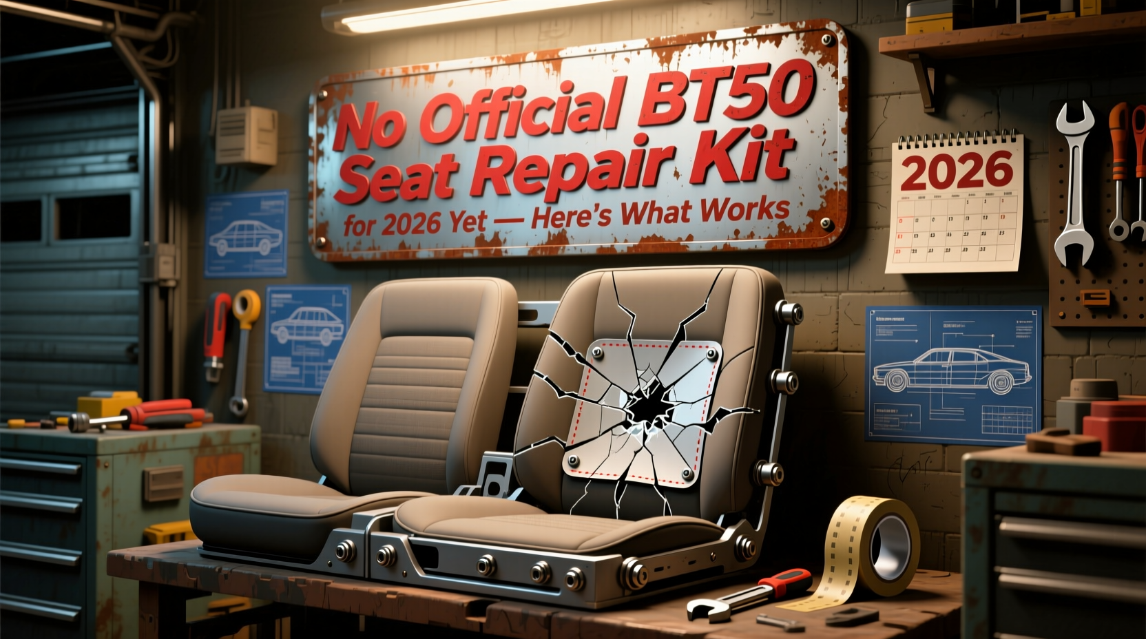No Official BT50 Seat Repair Kit for 2026 Yet — Here's What Works