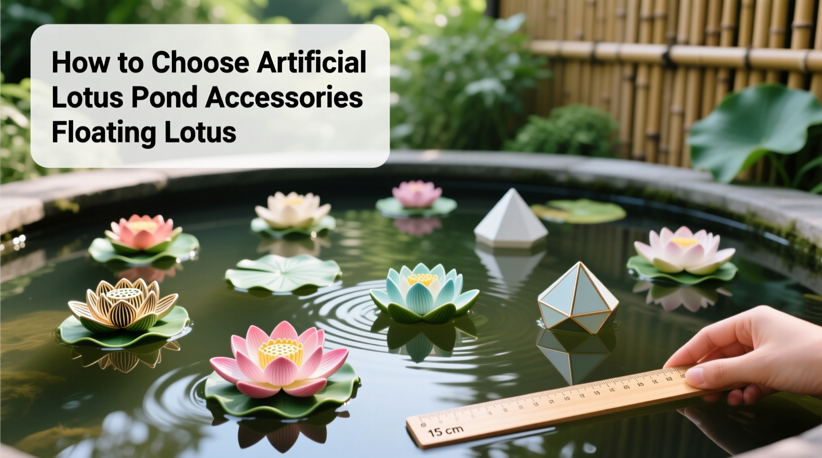 How to Choose Artificial Lotus Pond Accessories Floating Lotus