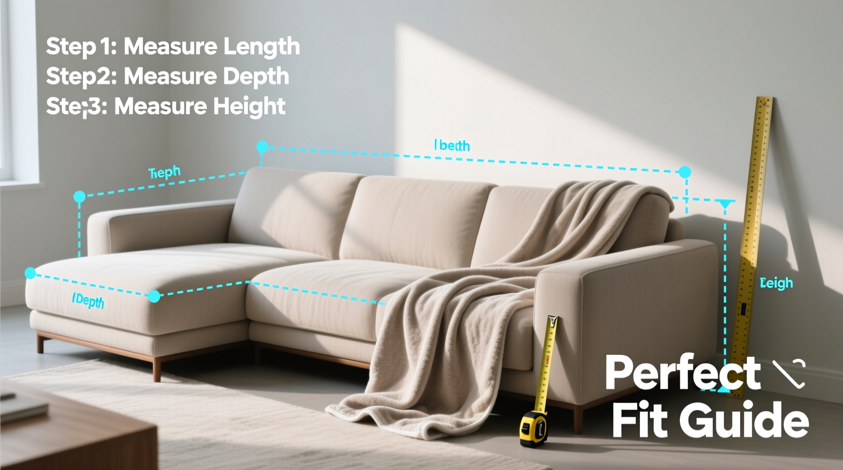 How To Measure Your Sofa Precisely For The Perfect Towel Blanket Fit A ...