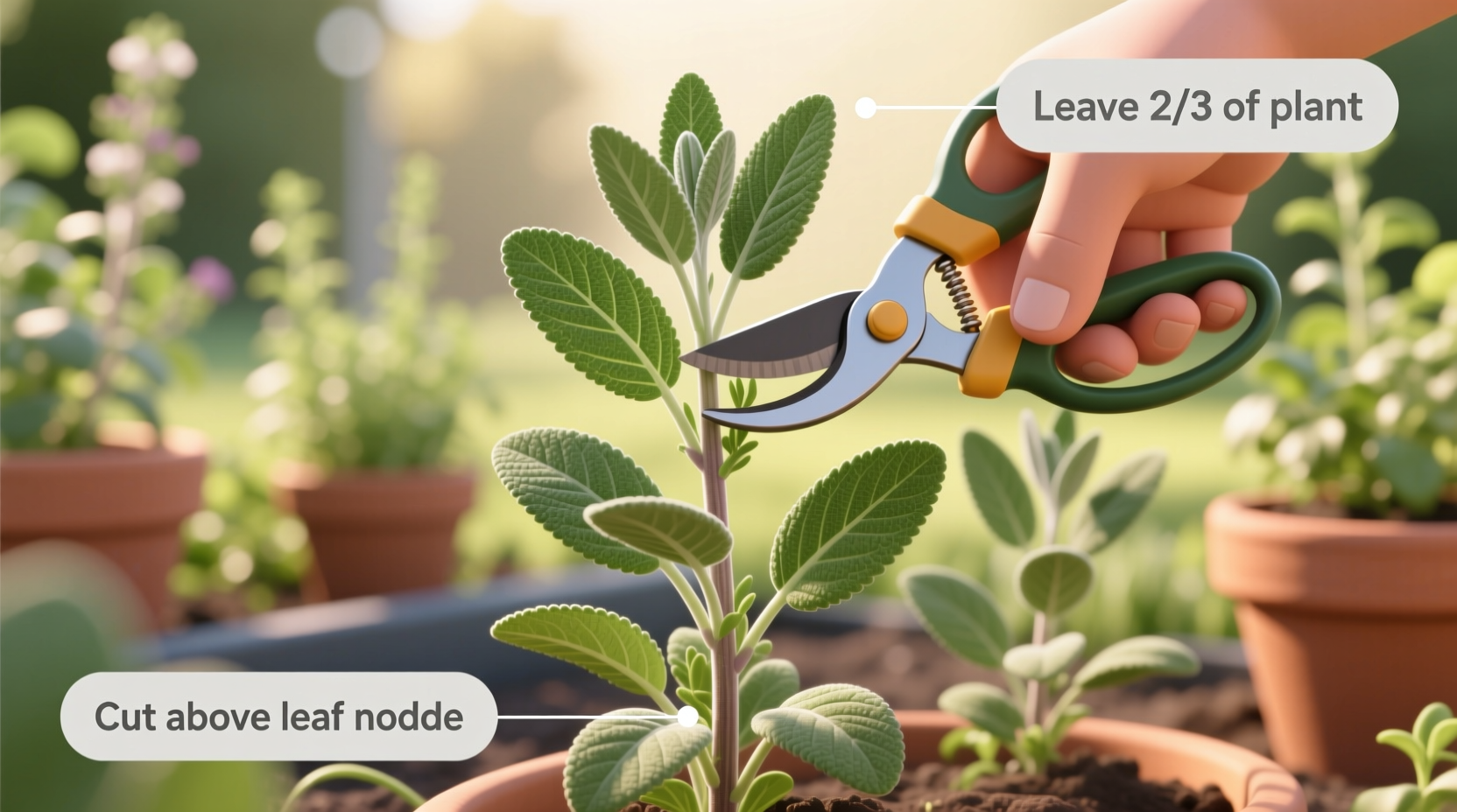 How to Harvest Sage Without Killing the Plant