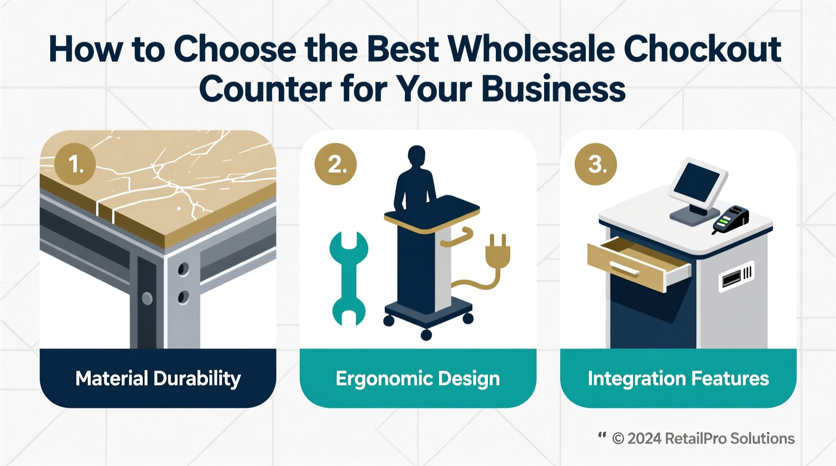 How to Choose the Best Wholesale Checkout Counter for Your Business