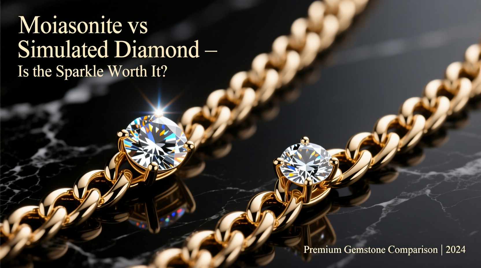 Moissanite Vs Simulated Diamond Cuban Link Is The Sparkle Worth The ...