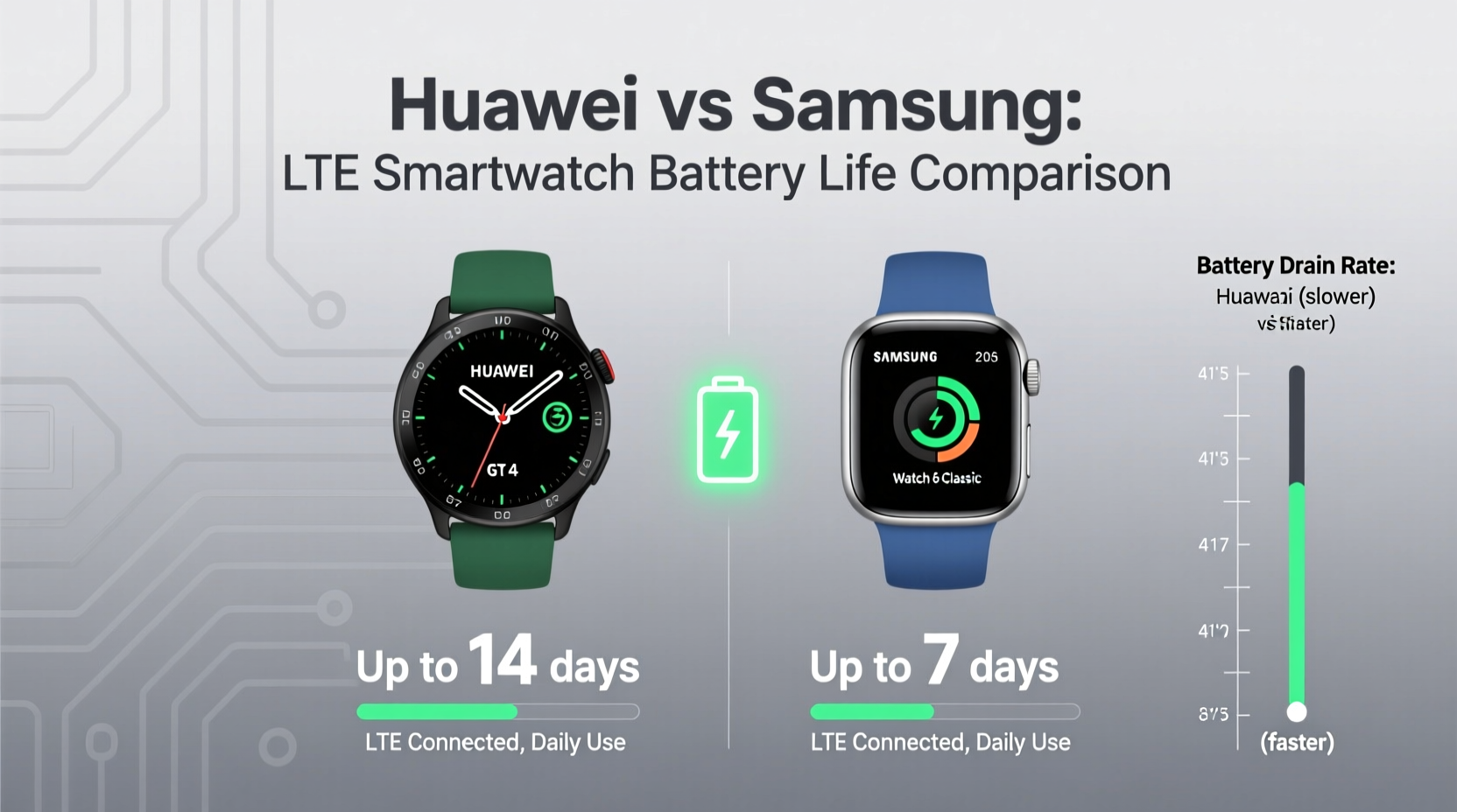 Huawei Vs Samsung Smartwatch Which Lte Watch Really Has Better Battery Life