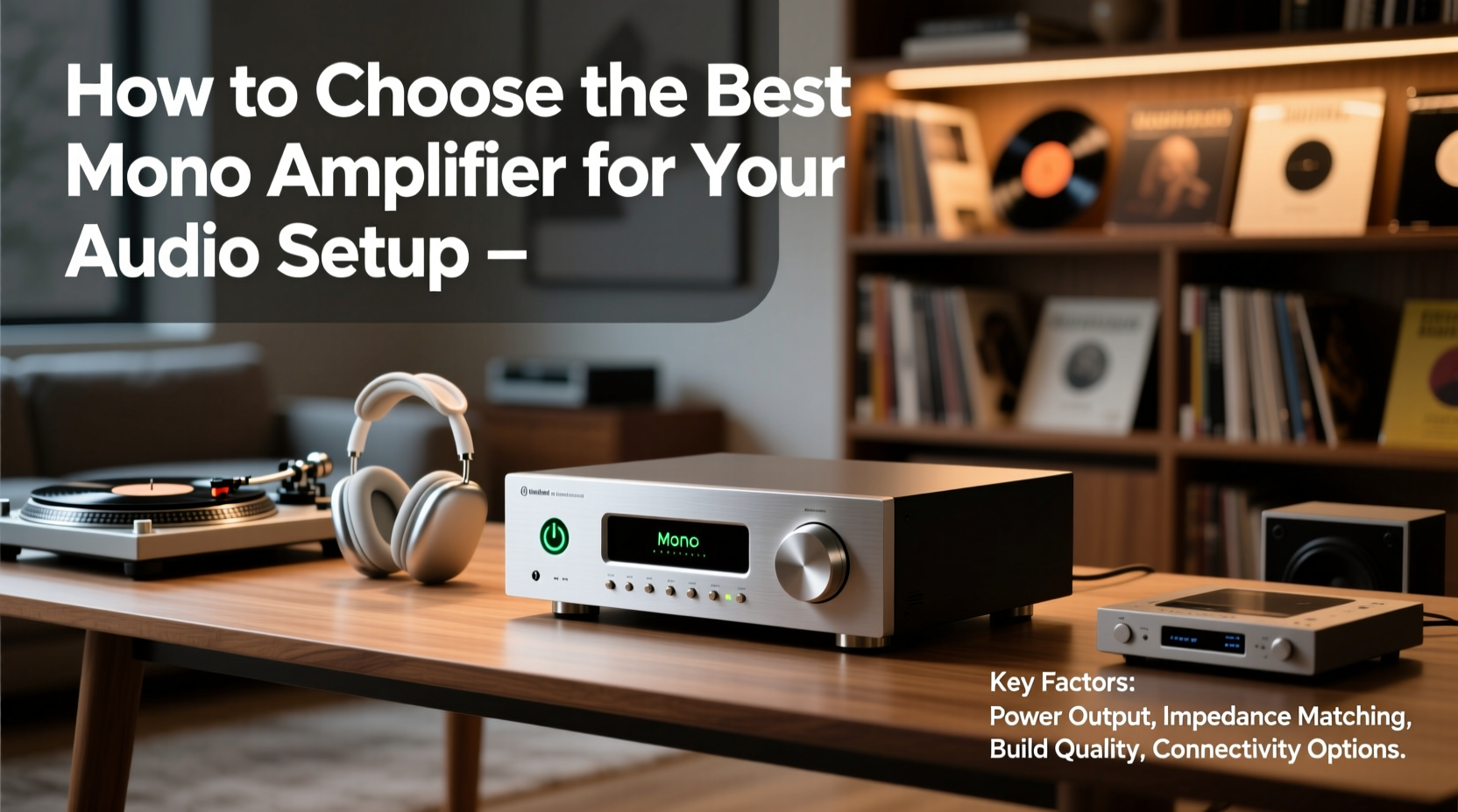 How to Choose the Best Mono Amplifier for Your Audio Setup