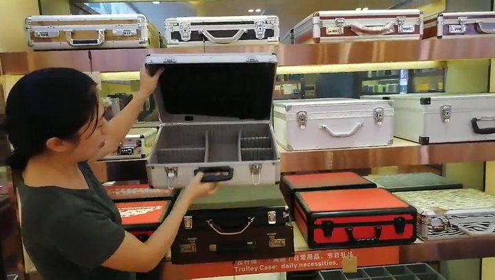 OEM Aluminum Briefcase Custom Hard Carrying Case for Sample Display ...