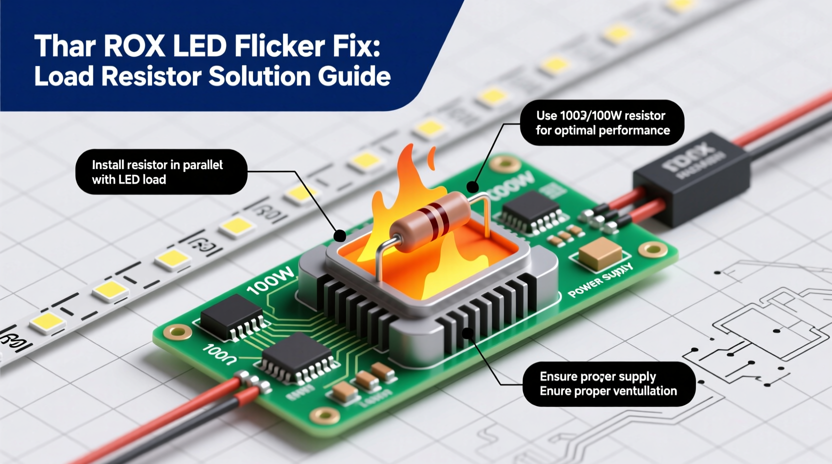 Thar ROX LED Flicker Fix: Load Resistor Solution Guide