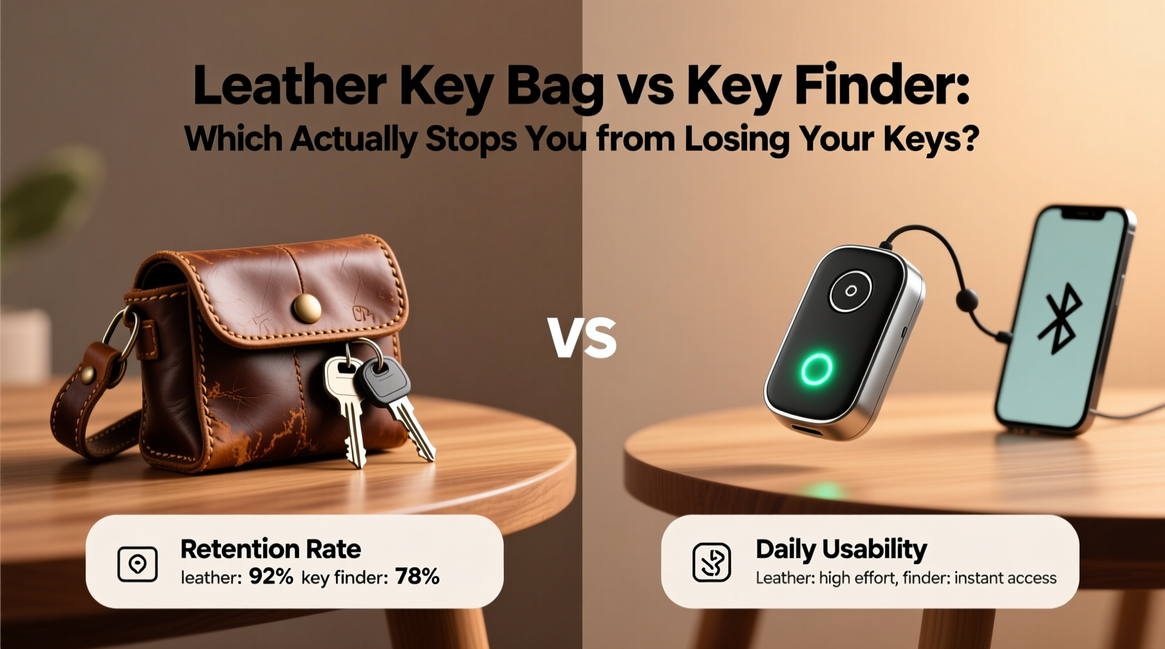 Leather Key Bag Vs Key Finder Which One Actually Stops You From Losing ...
