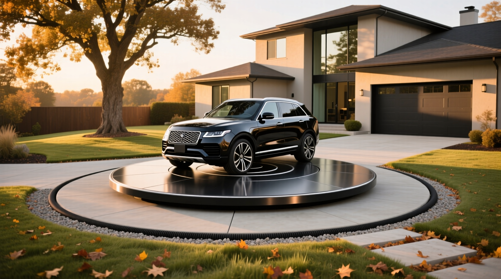 How to choose rotating driveway car turntable,How to keep cars from ...