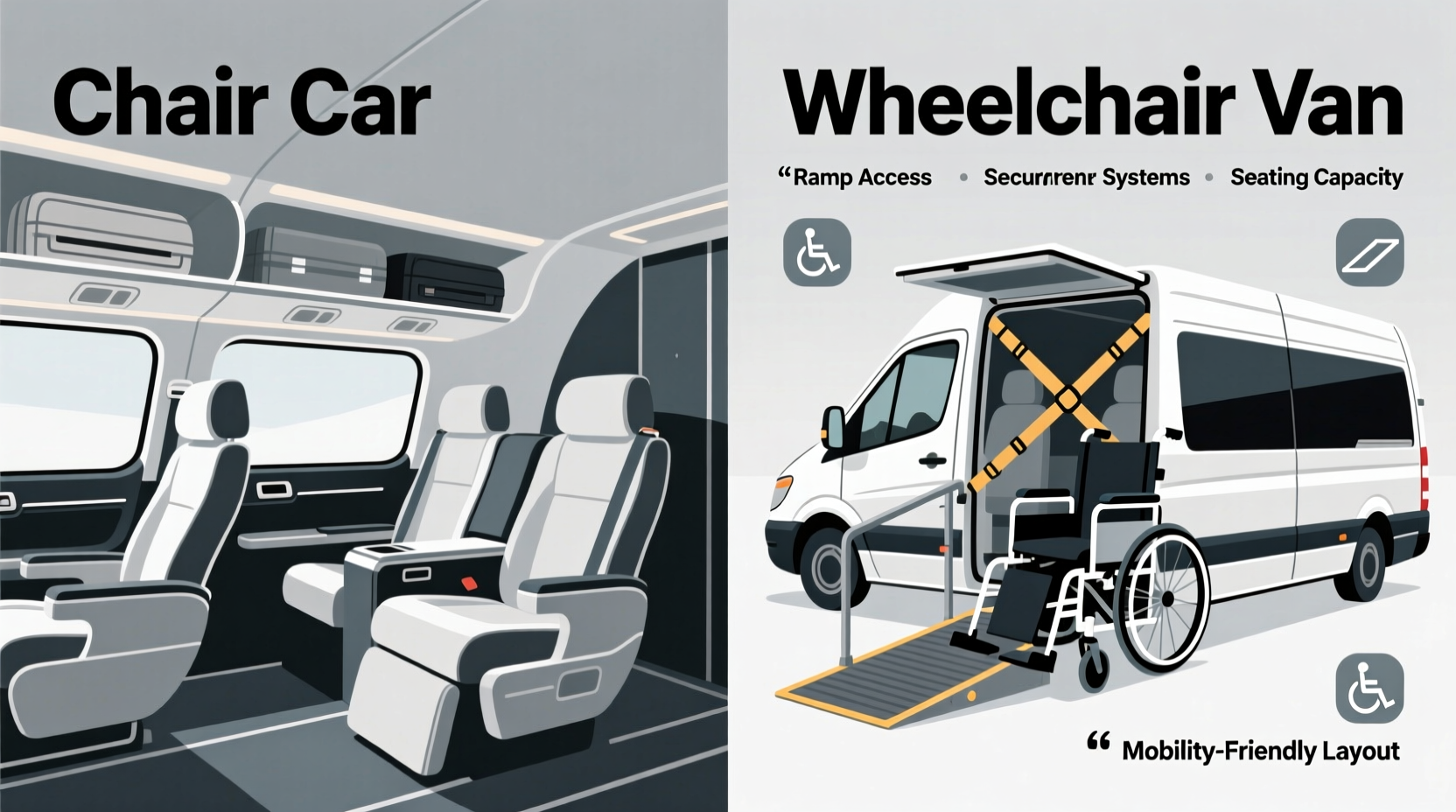 Chair Car vs Wheelchair Van: Key Differences Explained