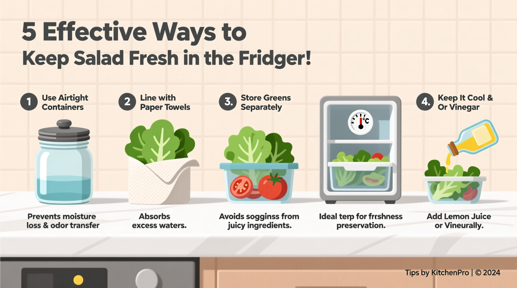 Effective Ways To Keep Salad Fresh In The Fridge