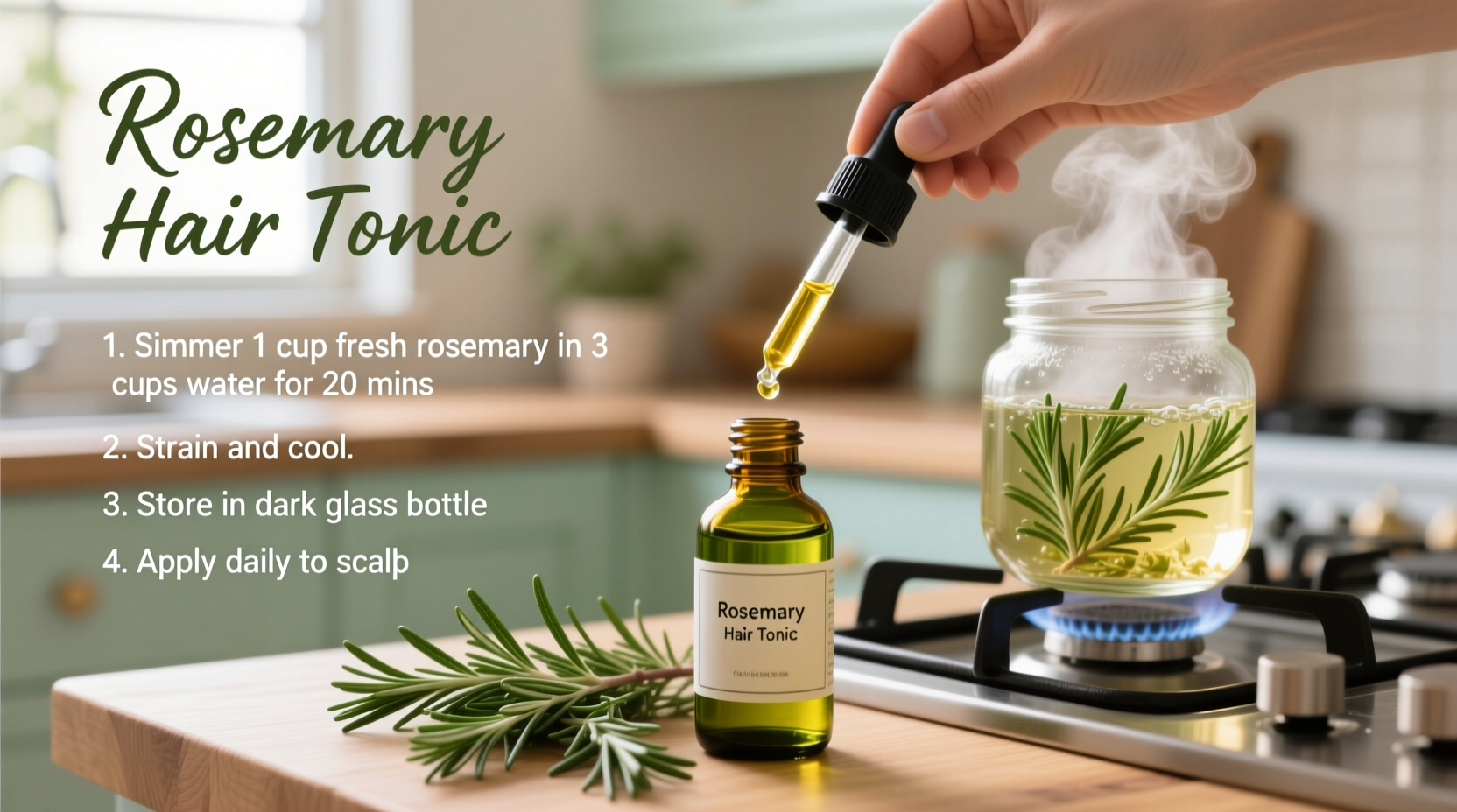 How to Make Rosemary Water for Hair Growth