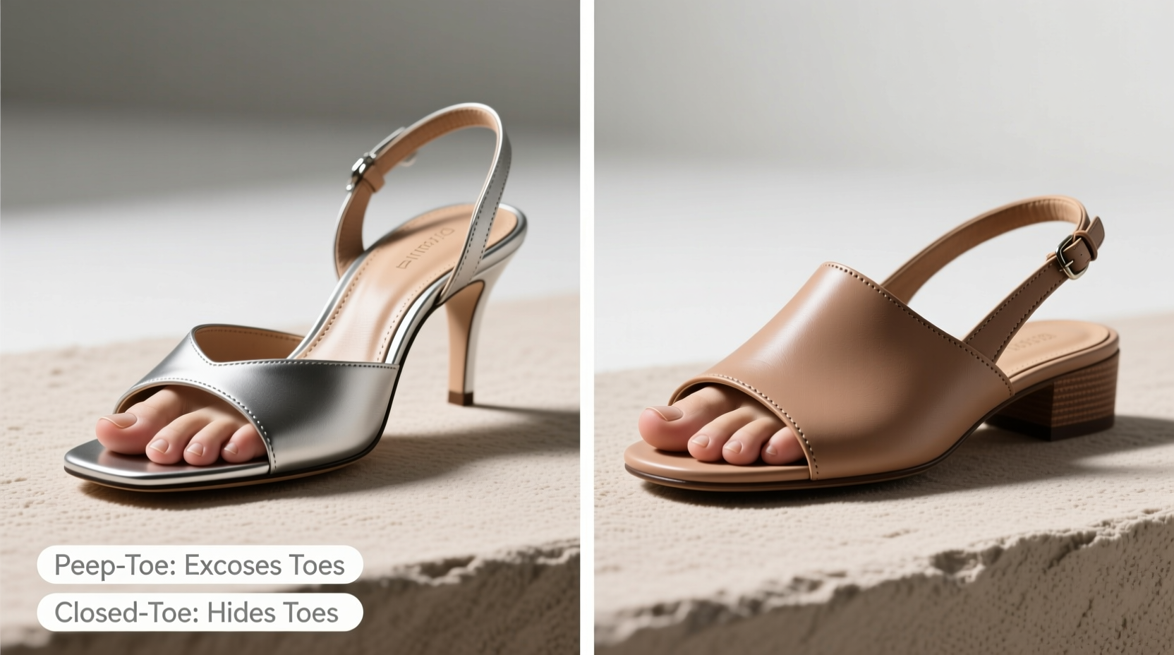Peep Toe Vs Closed Toe Sandals Which Style Hides Your Toes Better And ...
