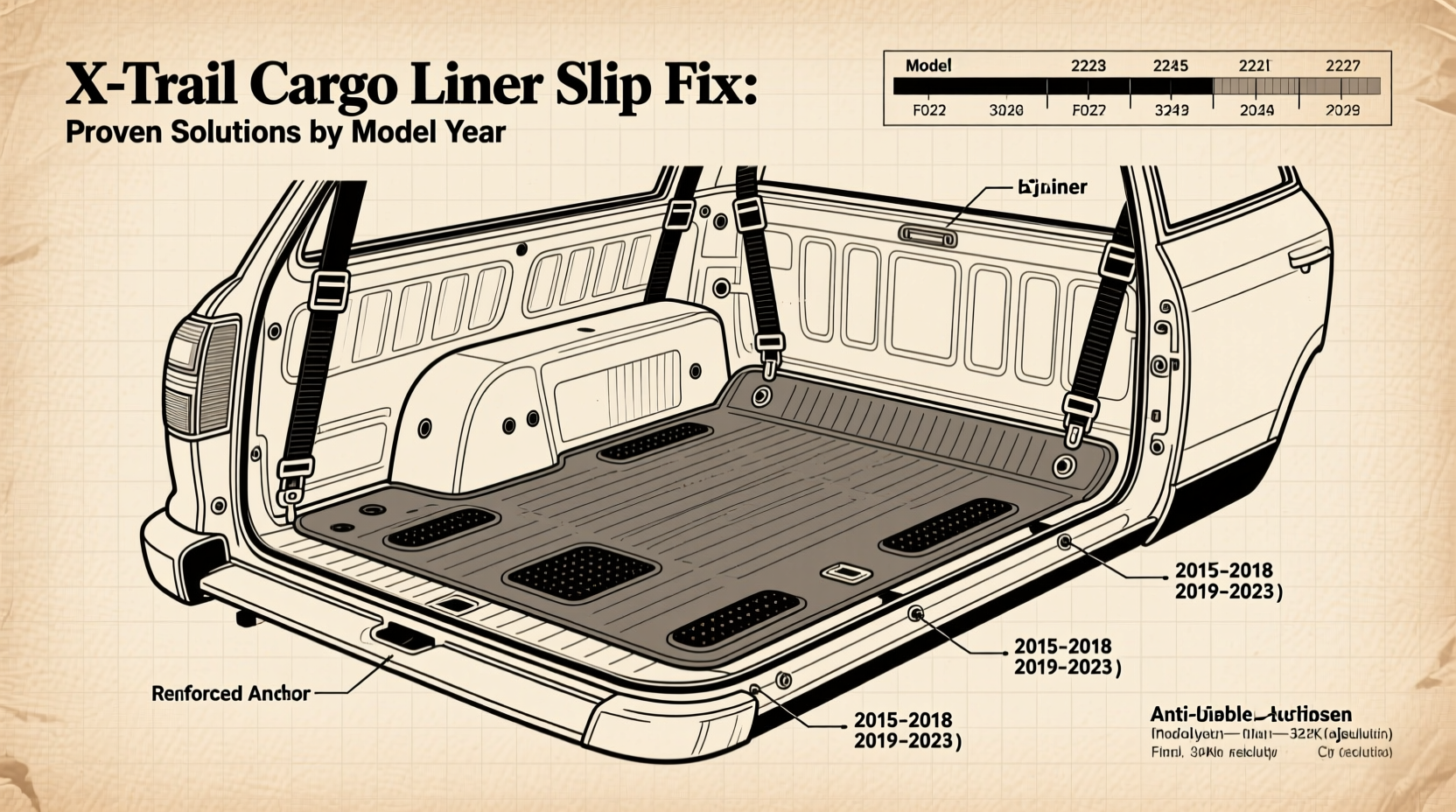 X-Trail Cargo Liner Slip Fix: Proven Solutions by Model Year