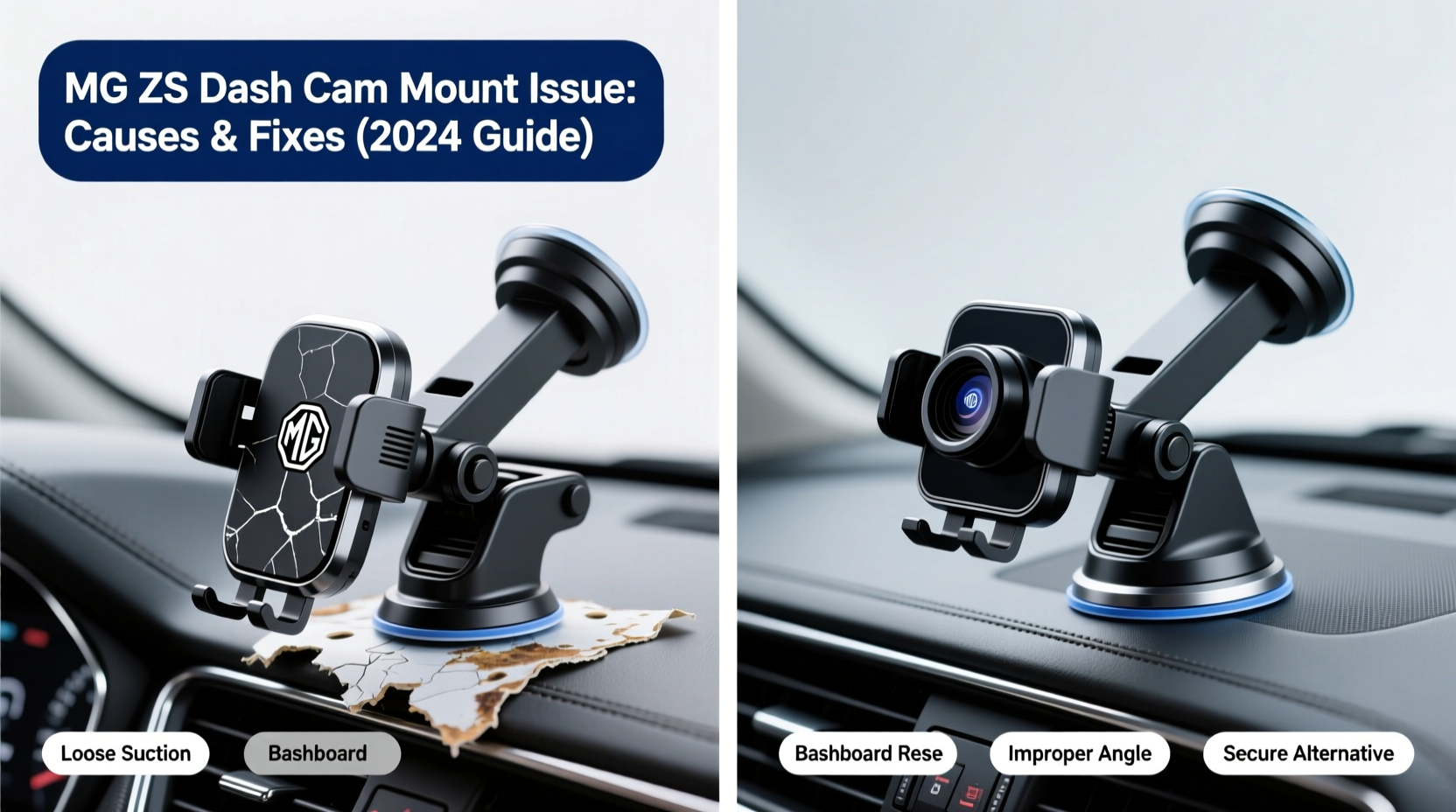 MG ZS Dash Cam Mount Issue: Causes & Fixes (2024 Guide)